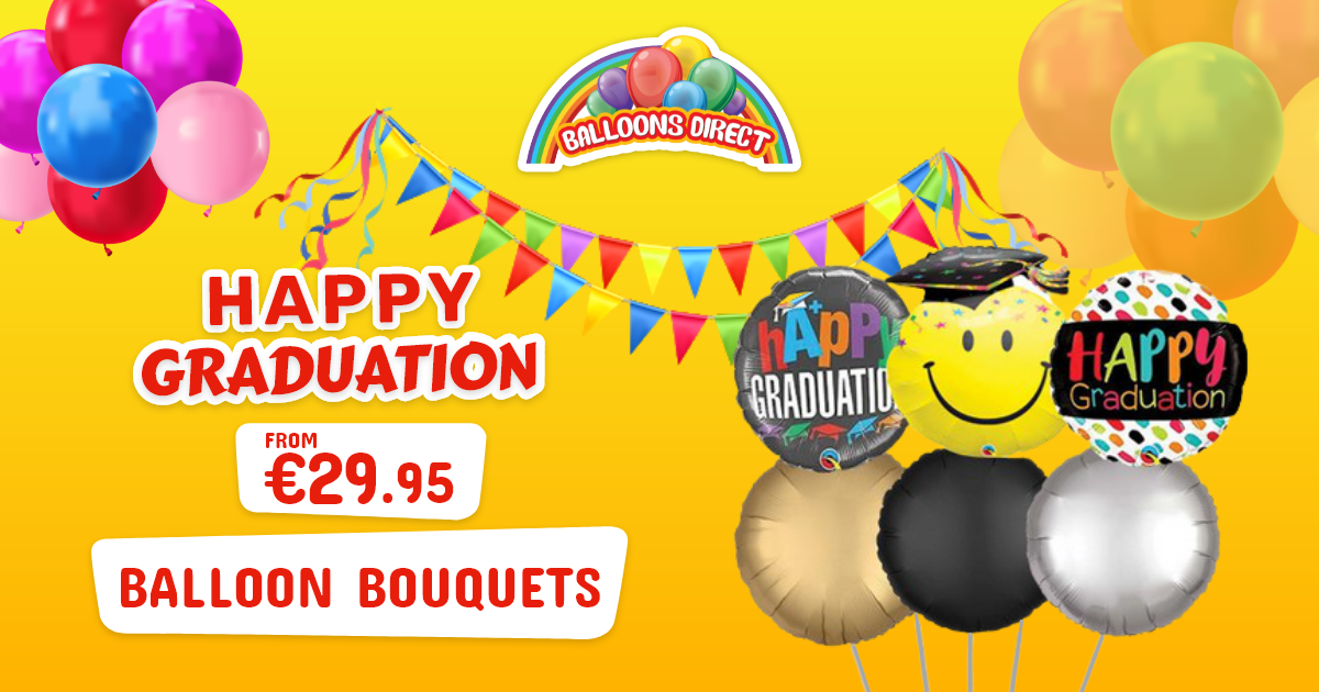 Graduation Balloon Bouquets Delivery in Dublin Ireland